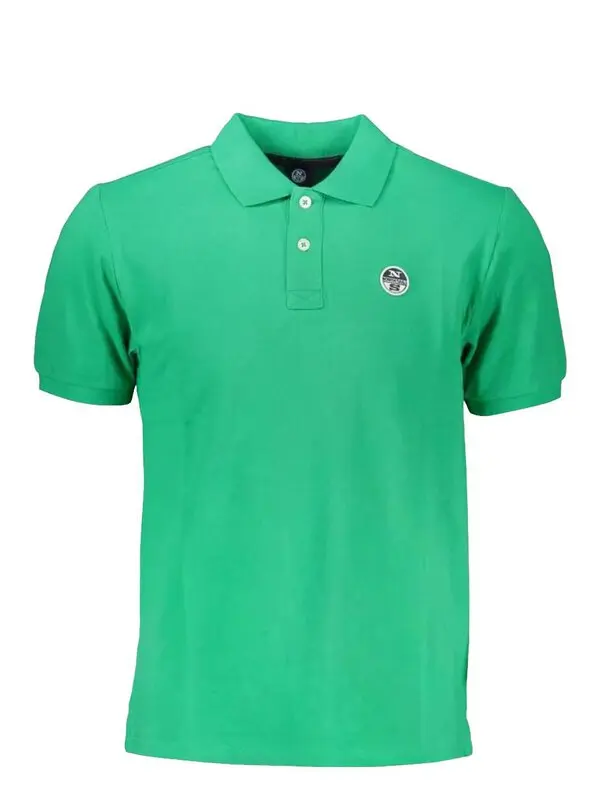 NORTH SAILS Logo-appliqué Short-sleeve Polo Shirt - Green