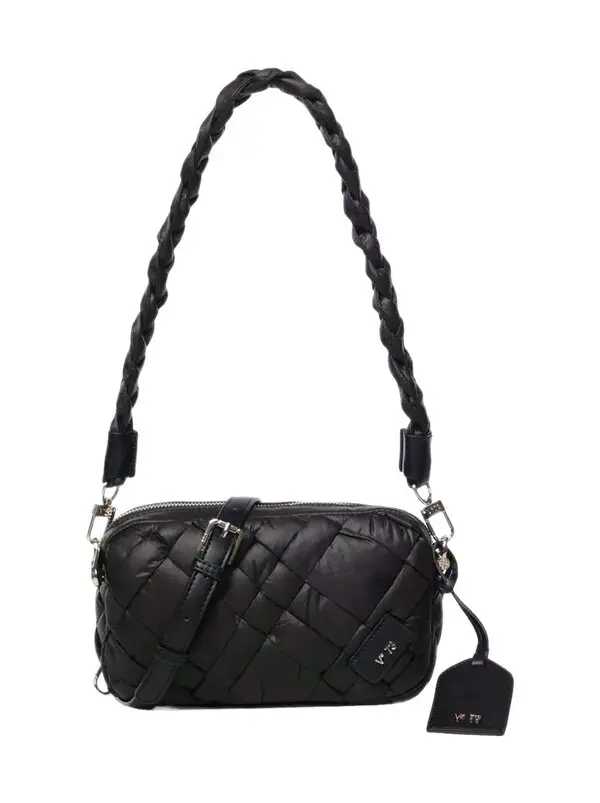 V°73 Tormalina Padded Woven-effect Shoulder Bag - Black
