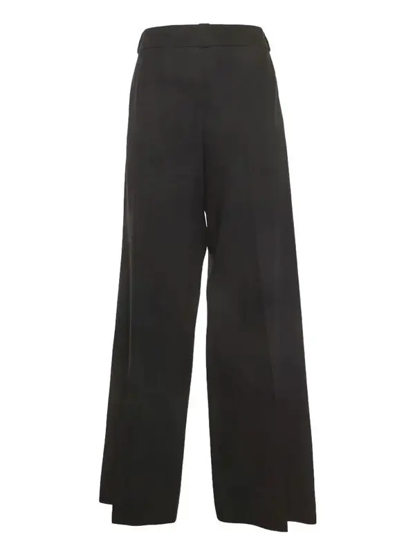 ARMANI Wide-leg Trousers - Black