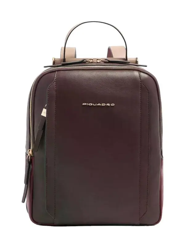 PIQUADRO Rfid Ipad® 11 Leather Backpack - Red