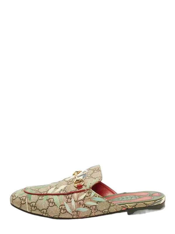 Gucci Princetown Horsebit-detail Flat Mules - Neutrals
