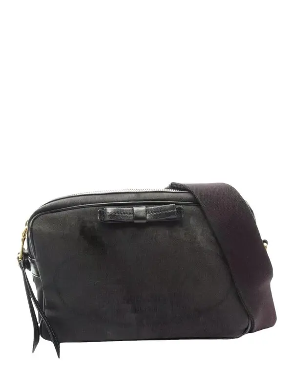 Prada 2000s Bow-detail Shoulder Bag - Black