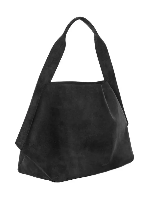 Shinola Derby Suede Shoulder Bag - Black