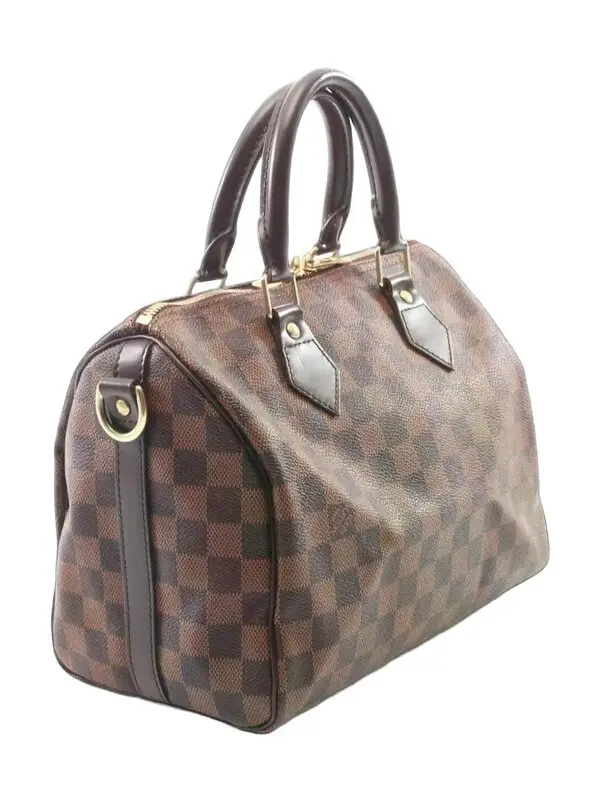 LOUIS VUITTON 2013 Speedy Bandouliere 25 Damier Ebene Tote Bag - Brown