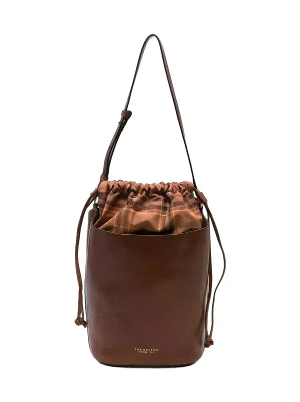 THE BRIDGE Logo-print Bucket Bag - Brown