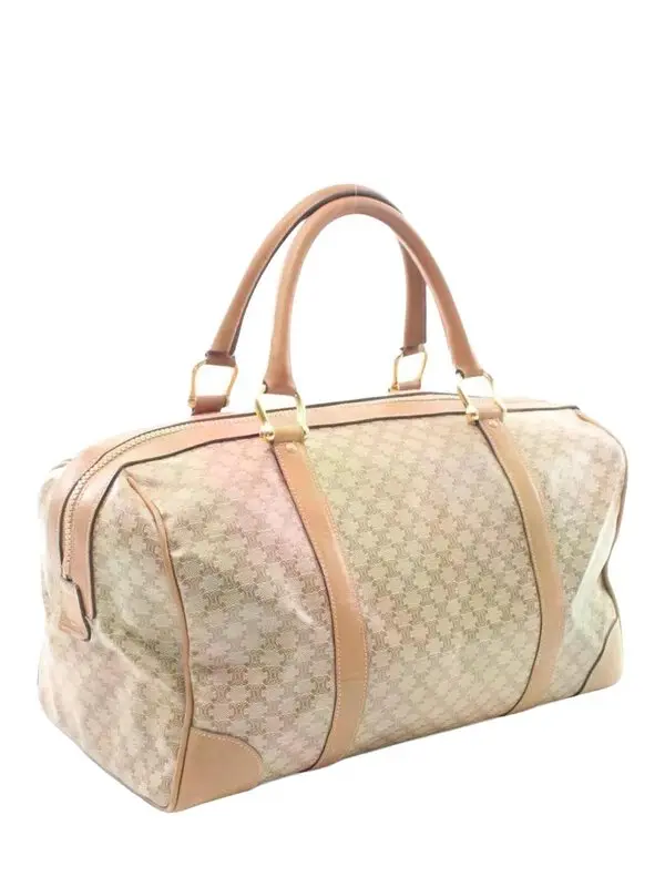Celine 2000s Mini Macadam Boston Tote Bag - Neutrals