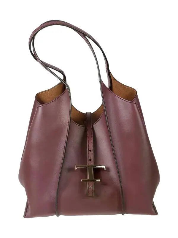 TOD'S T Timeless Leather Tote Bag - Red