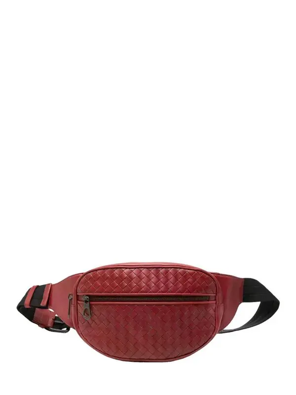 Bottega Veneta 2012-2026 Nappa Intrecciato Belt Bag - Red
