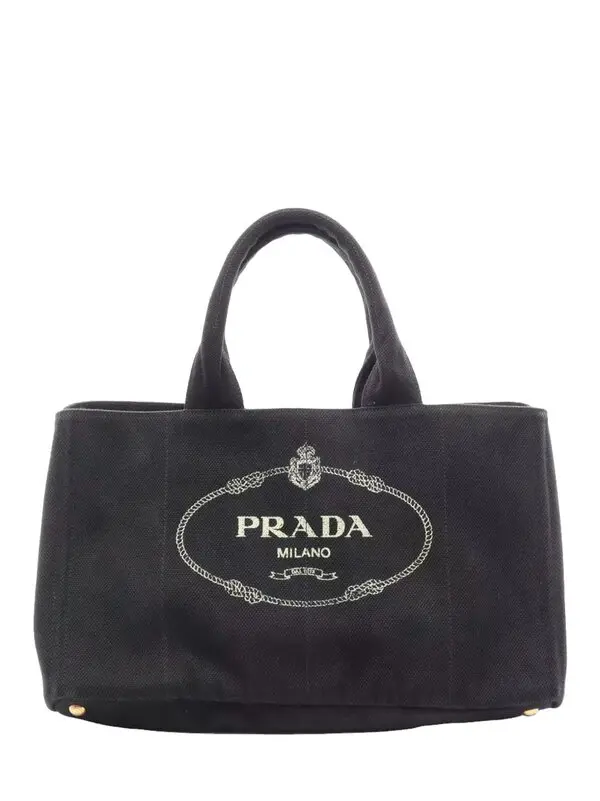 Prada 2010s Canapa Tote Bag - Black