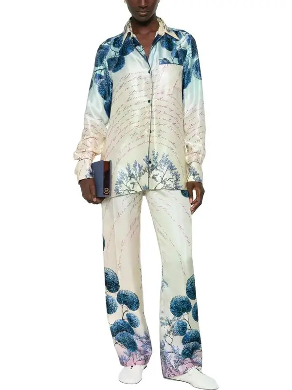 F.R.S FOR RESTLESS SLEEPERS Contemporary Love Piping Trousers - Neutrals