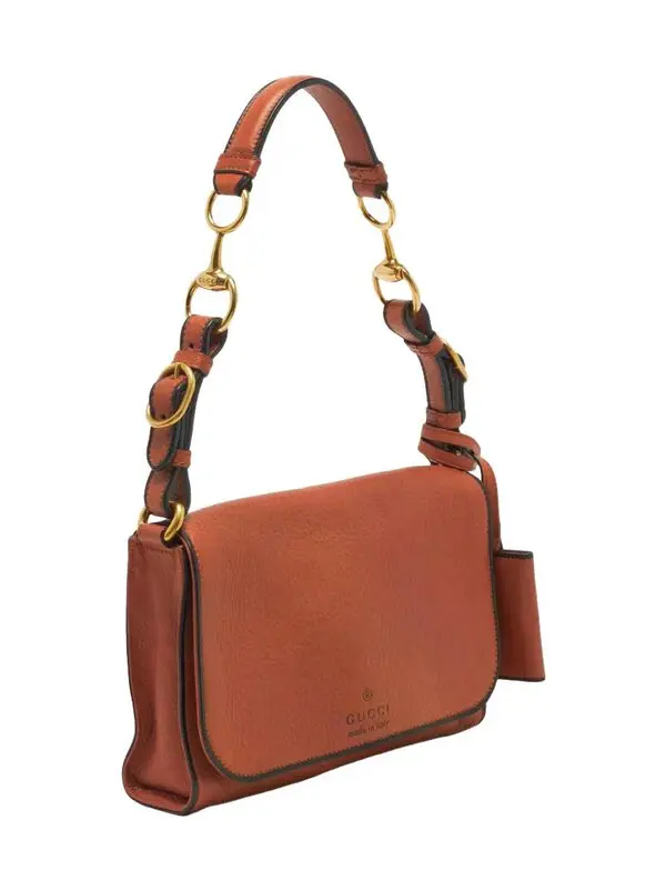 Gucci Harness Charm-detail Shoulder Bag - Brown