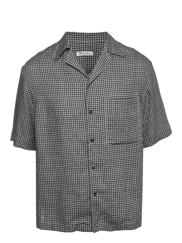 Loro Piana Federico Checked Shirt - Blue
