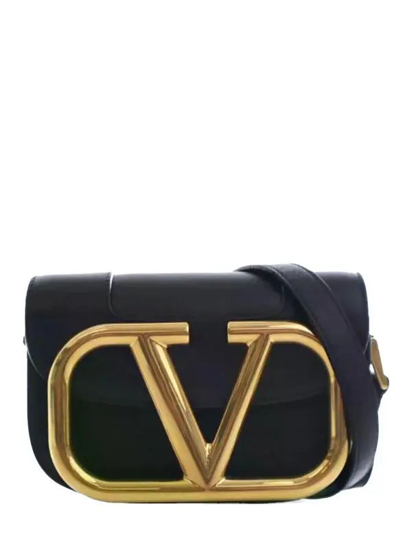 Valentino Garavani 2000-2026 Small Leather Supervee Crossbody Bag - Black
