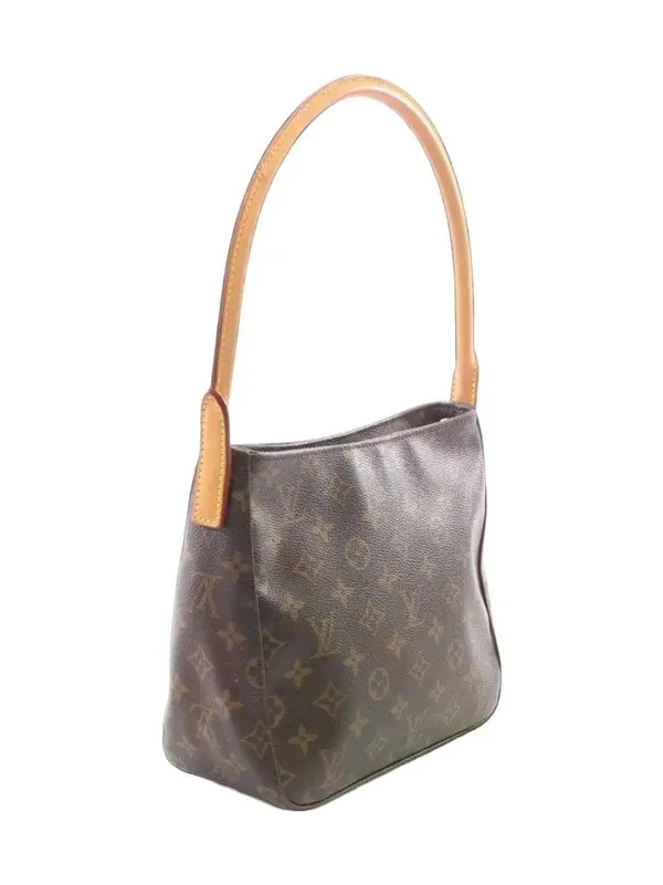 LOUIS VUITTON 2002 Mm Looping Monogram Tote Bag - Brown