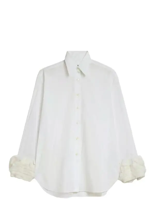 JIL SANDER Cotton Muslin Shirt - White