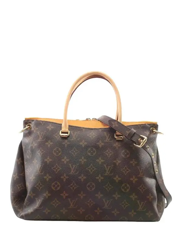 LOUIS VUITTON 2013 Monogram Pallas Tote Bag - Brown