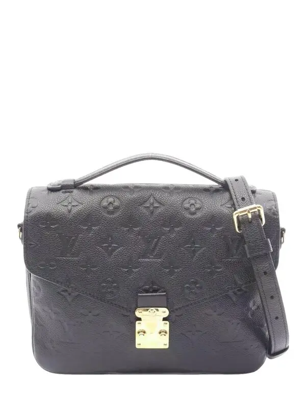 LOUIS VUITTON 2018 Metis Mm Monogram Empreinte Leather Shoulder Bag - Black