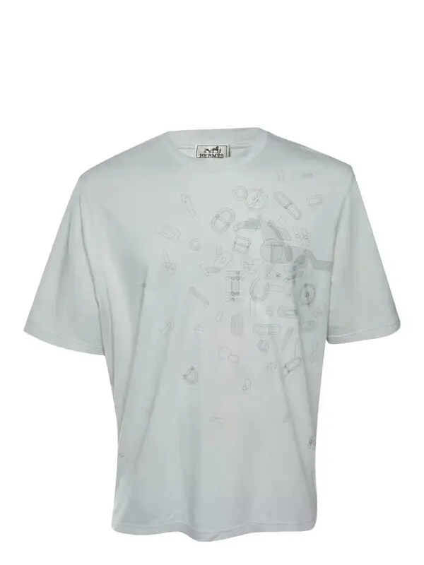 Hermès Fragments Équestres T-shirt - Grey