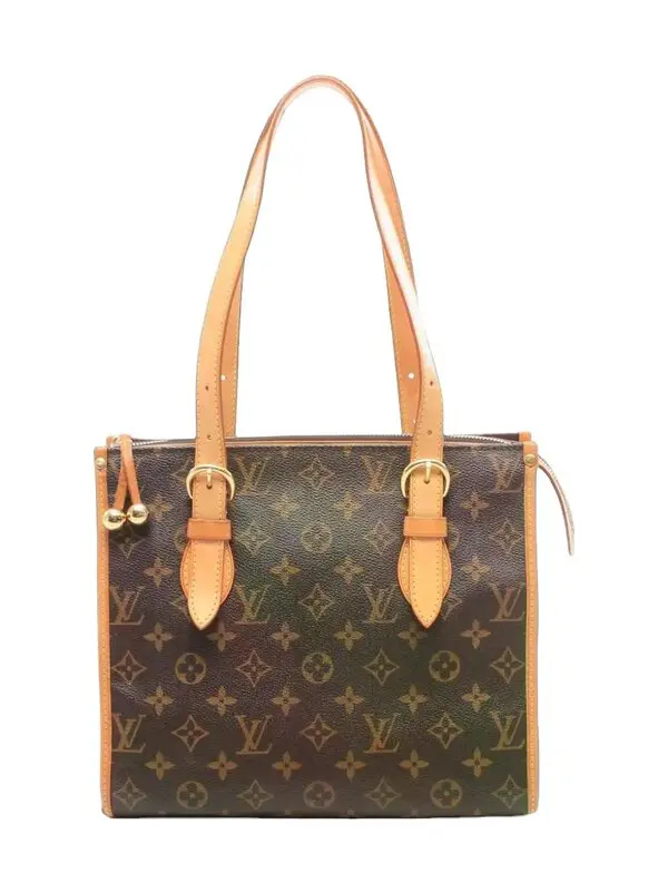 LOUIS VUITTON 2008 Popincourt Monogram Tote Bag - Brown