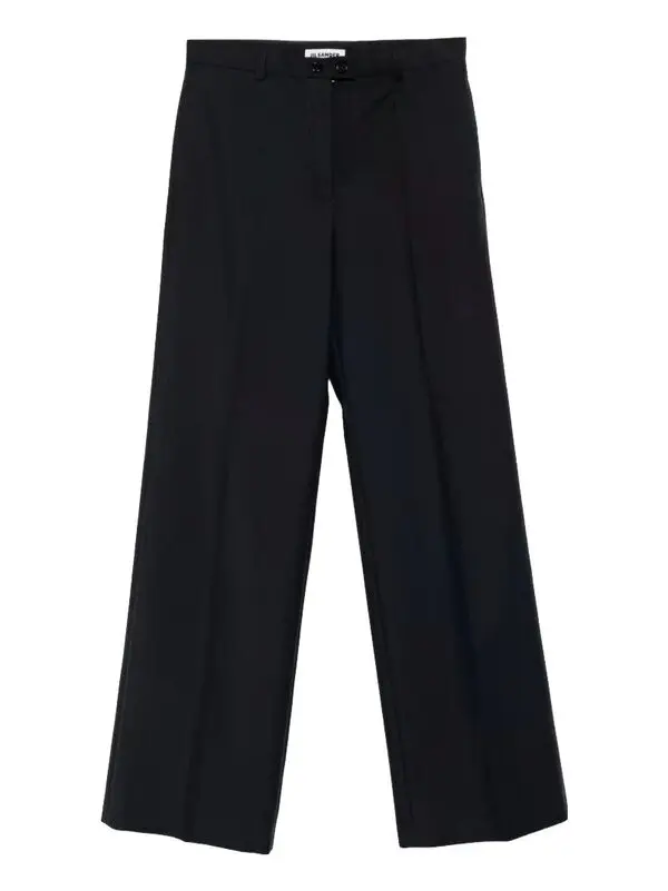 JIL SANDER Wide-leg Tailored Trousers - Blue