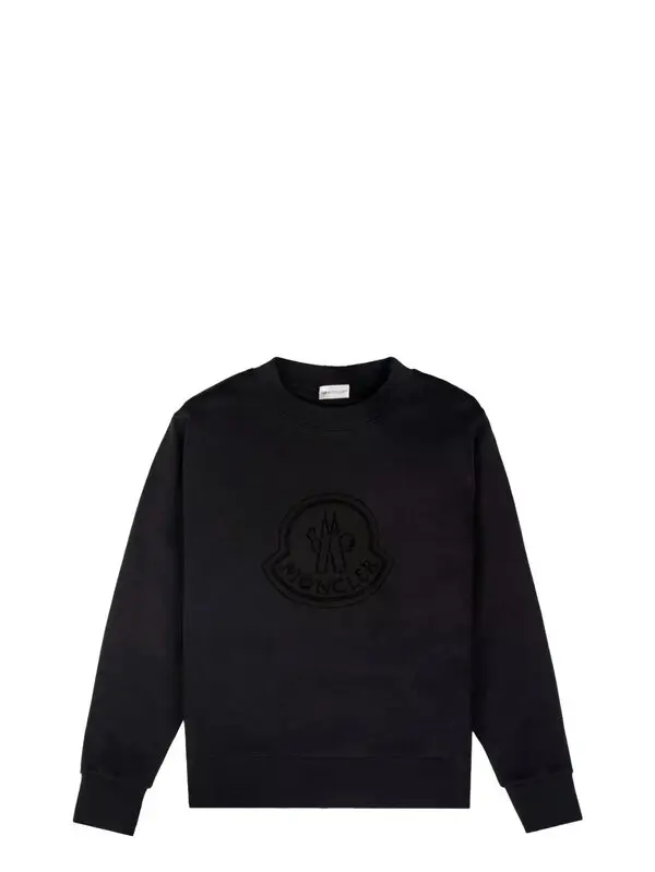 Moncler Logo-embroidered Sweatshirt - Black