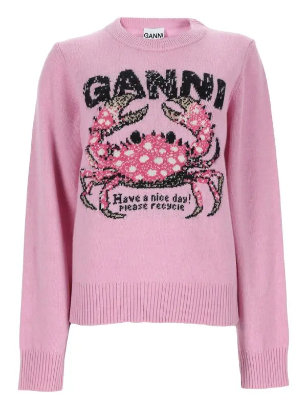 GANNI Maglia "crab - Pink