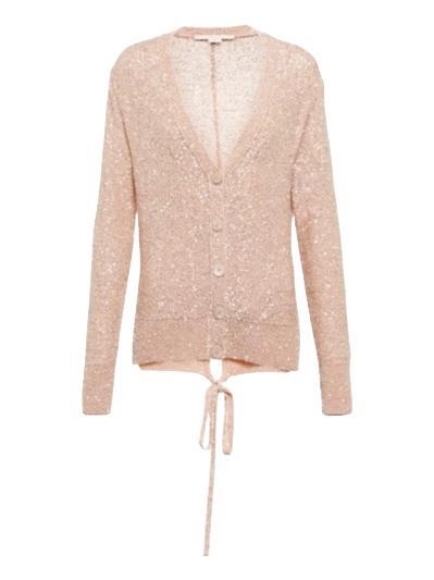 Stella McCartney Sequin-embellished Cardigan - Nude