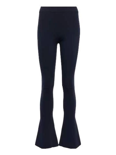 Jacquemus High-waisted Flared Casual Pants - Black