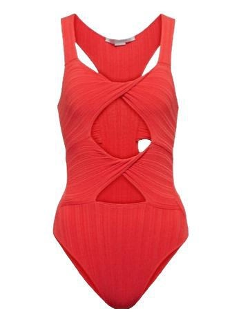 Stella McCartney Cutout Bodysuit - Red