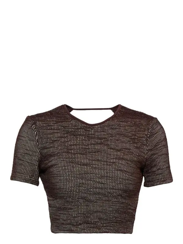 Christopher Esber Backless Crop Top - Black