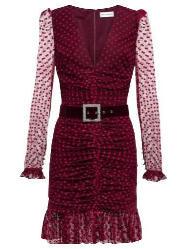Rebecca Vallance Midnight Kiss Lace Mini Dress - Brown