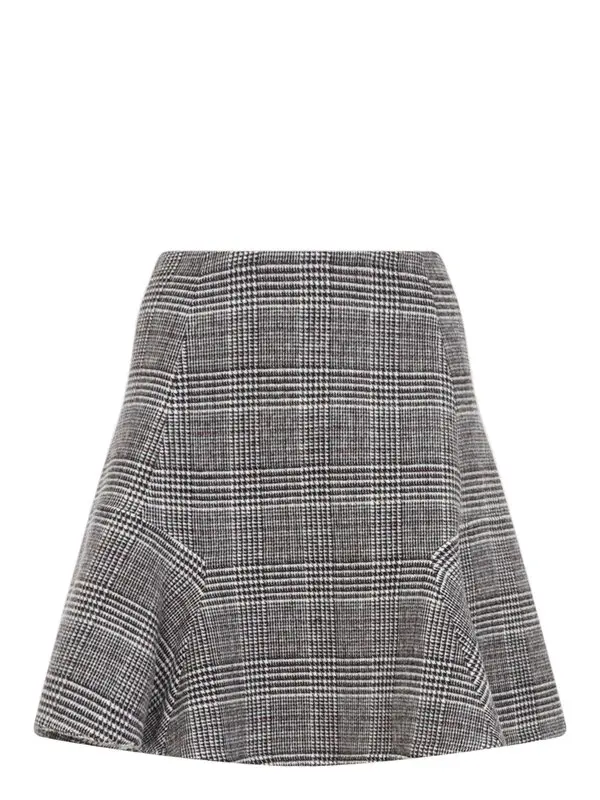 Ermanno Scervino Virgin Wool Mini Skirt - Brown