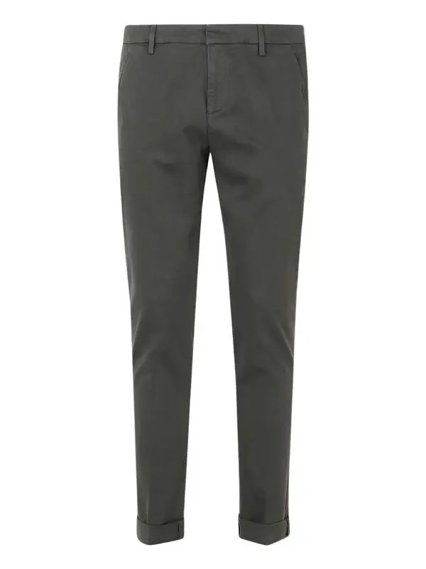 DONDUP Cotton-blend Stretch Trousers - Grey