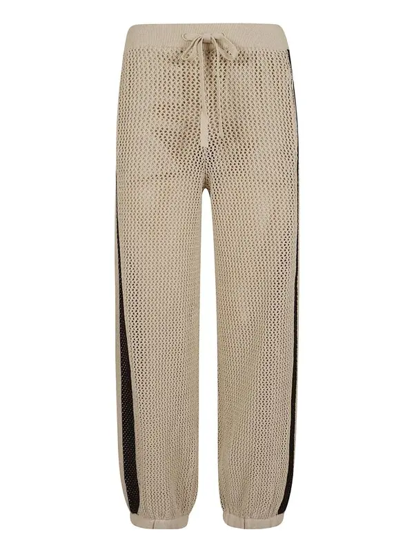Pinko Nebulosa Mesh Track Pants - Light Brown
