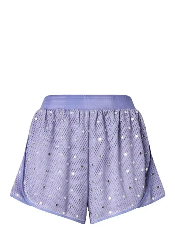 Pinko Sequin-embellished Shorts - Blue