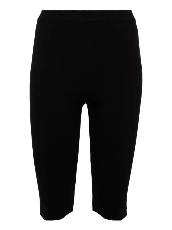 Magda Butrym High-rise Jersey Biker Shorts - Black
