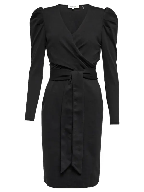 Diane Von Furstenberg Belted Wrap Dress - Black