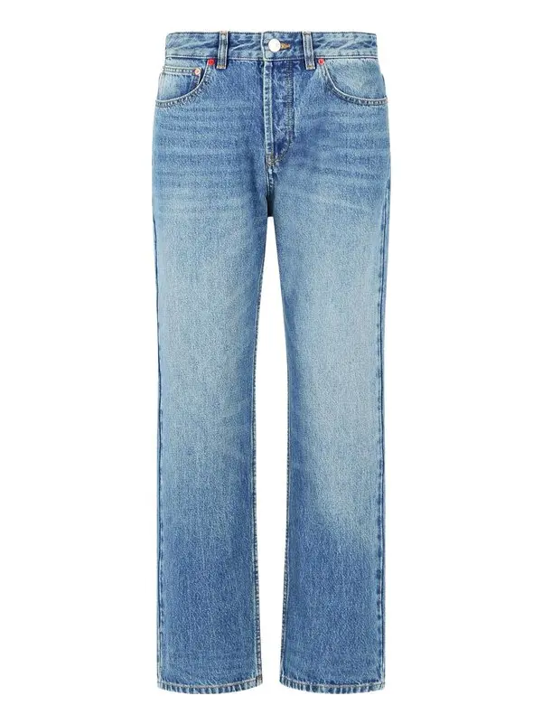 Isabel Marant Étoile Daya Logo Patch Cropped Pants - Blue