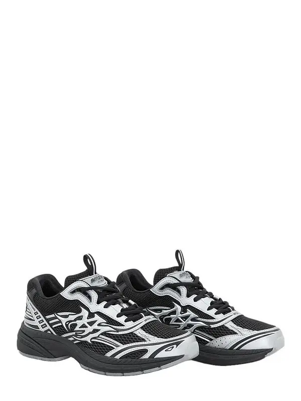 Amiri M-tech Metallic Sneakers - Black Silver