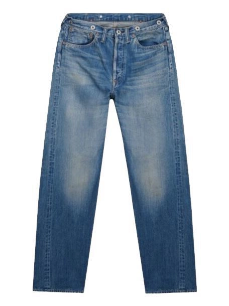 A.PRESSE No.22 Washed Wide Denim Pants - Indigo