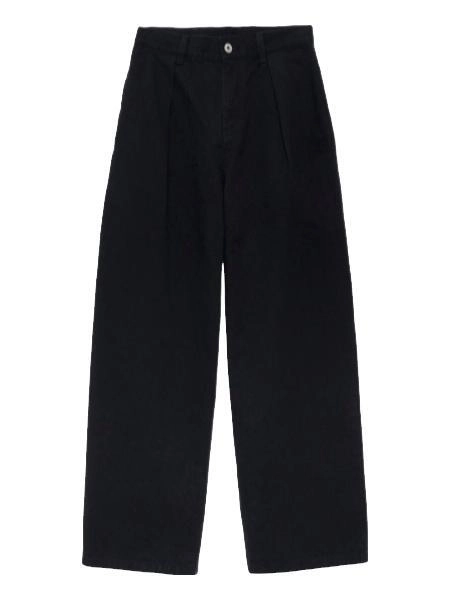 J.W.ANDERSON Jw Anderson Single-pleat Wide-leg Pants - Black