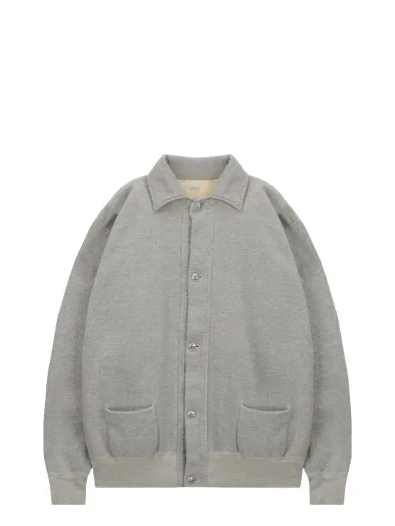 A.PRESSE Retro Sports Sweatshirt - Grey