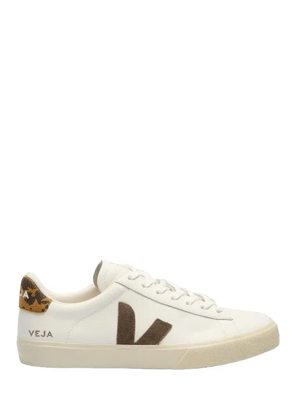 VEJA Campo Sustainable O.t. Leather Sneakers With A Contrasting V-logo - White