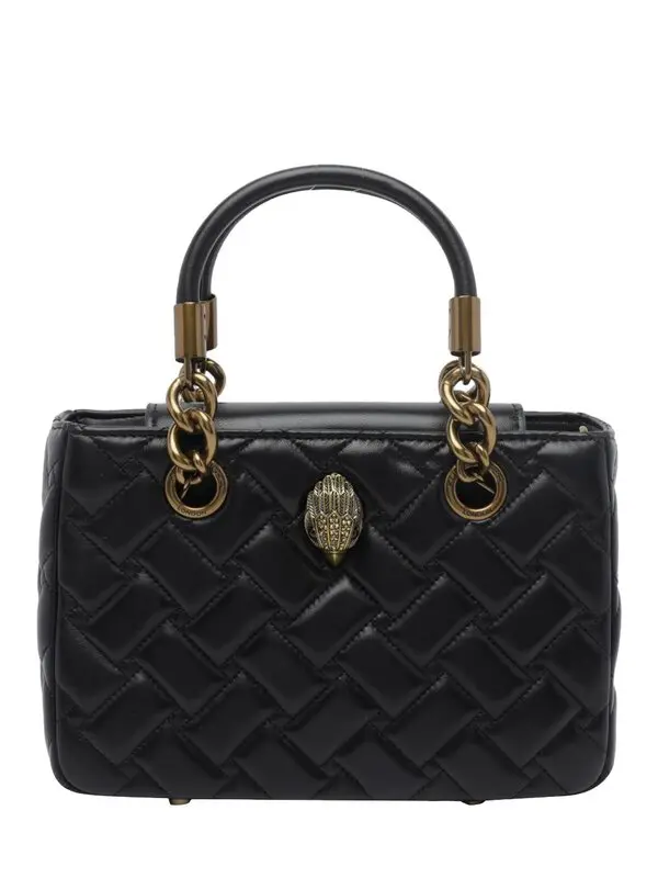 Kurt Geiger Kensington Leather Mini Handbag With Double Handle - Black