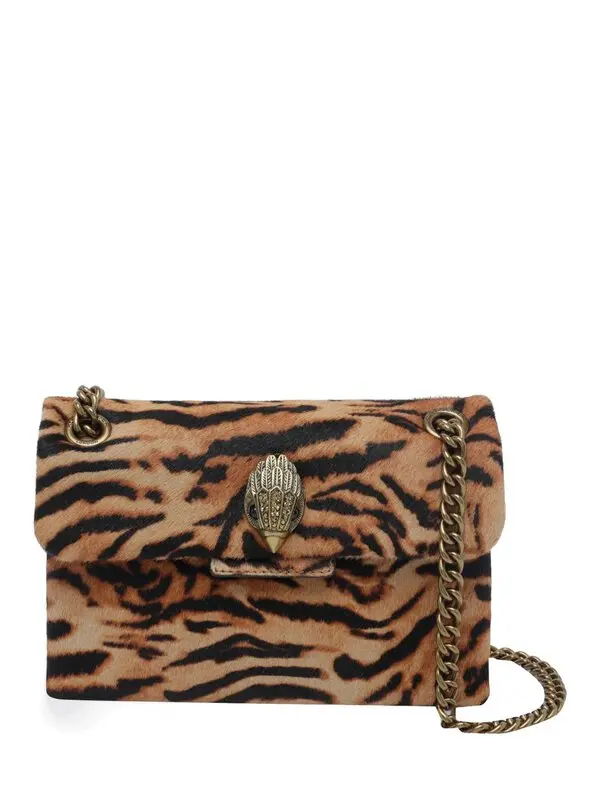 Kurt Geiger Kensington Animal Print Pony Hair Mini Shoulder Bag - Beige
