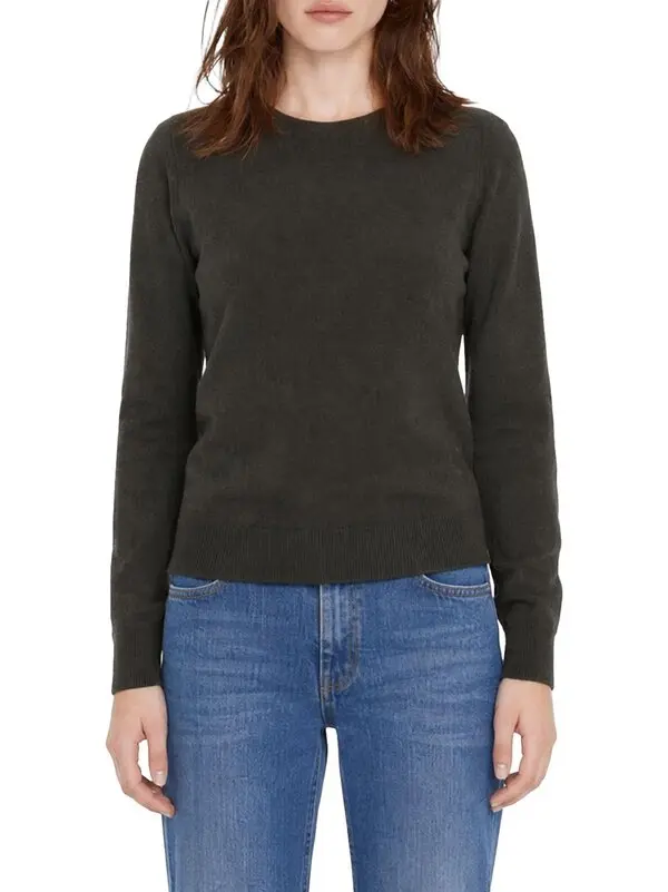 Barbour Slim Fit Wool And Cotton Blend Crew Neck Jumper With Patches - Olive