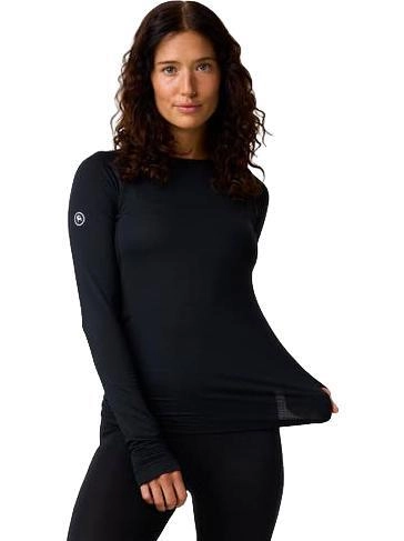 BACKCOUNTRY Pines Micrrid Ultra-lt Baselayer Crew Top - Black