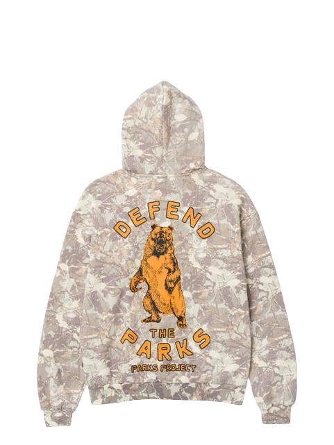 PARKS PROJECT Defend The Parks Bear Hoodie - Camo
