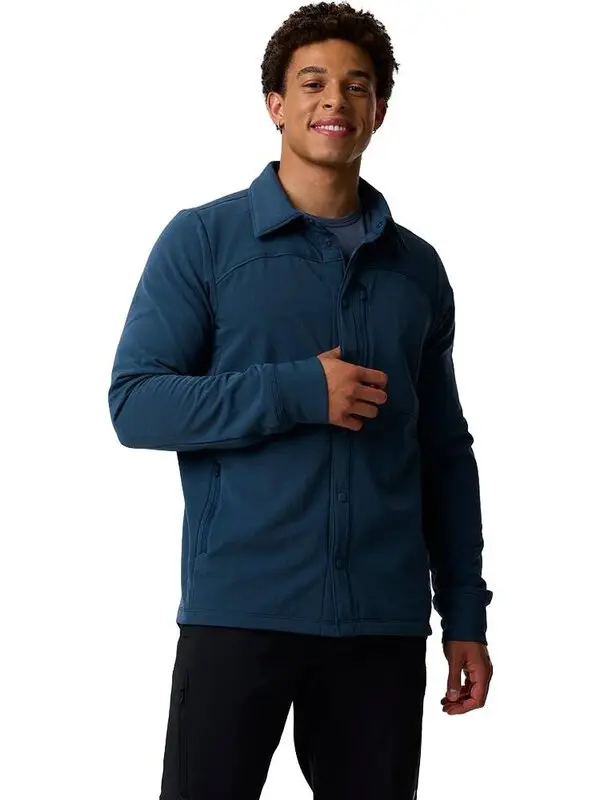 BACKCOUNTRY Bga Destination Softshell Fleece Snap-up Shirt - Midnight Blue