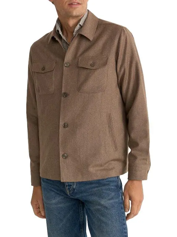 Eton Wool Overshirt - Beige